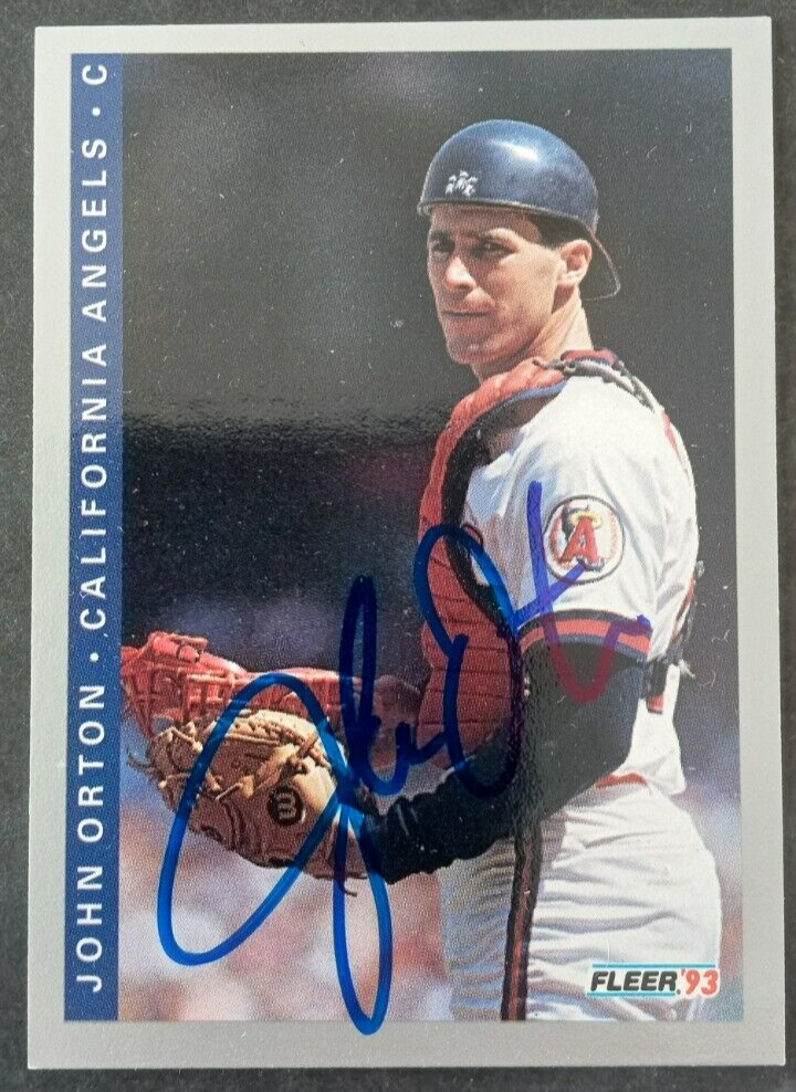1993 Fleer SIGNED: John Orton, ANGELS #195 | eBay