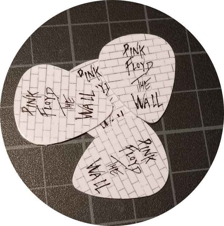 PINK FLOYD THE WALL GUITAR PICKS SET OF 4 | eBay