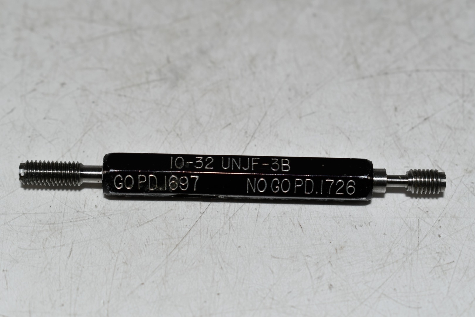Ideal Thread Gage 10-32 UNJF-3B Thread Plug Gage Go .1697 No Go .1726 ...