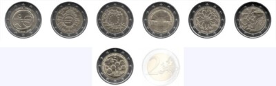 Cyprus 2009 - 2023 year full set 2 euro Commemorative coins 7 pcs | eBay