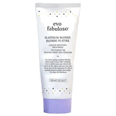 EVO FABULOSO Platinum Blonde Colour Boost Toning Mask Treatment 220ml ...