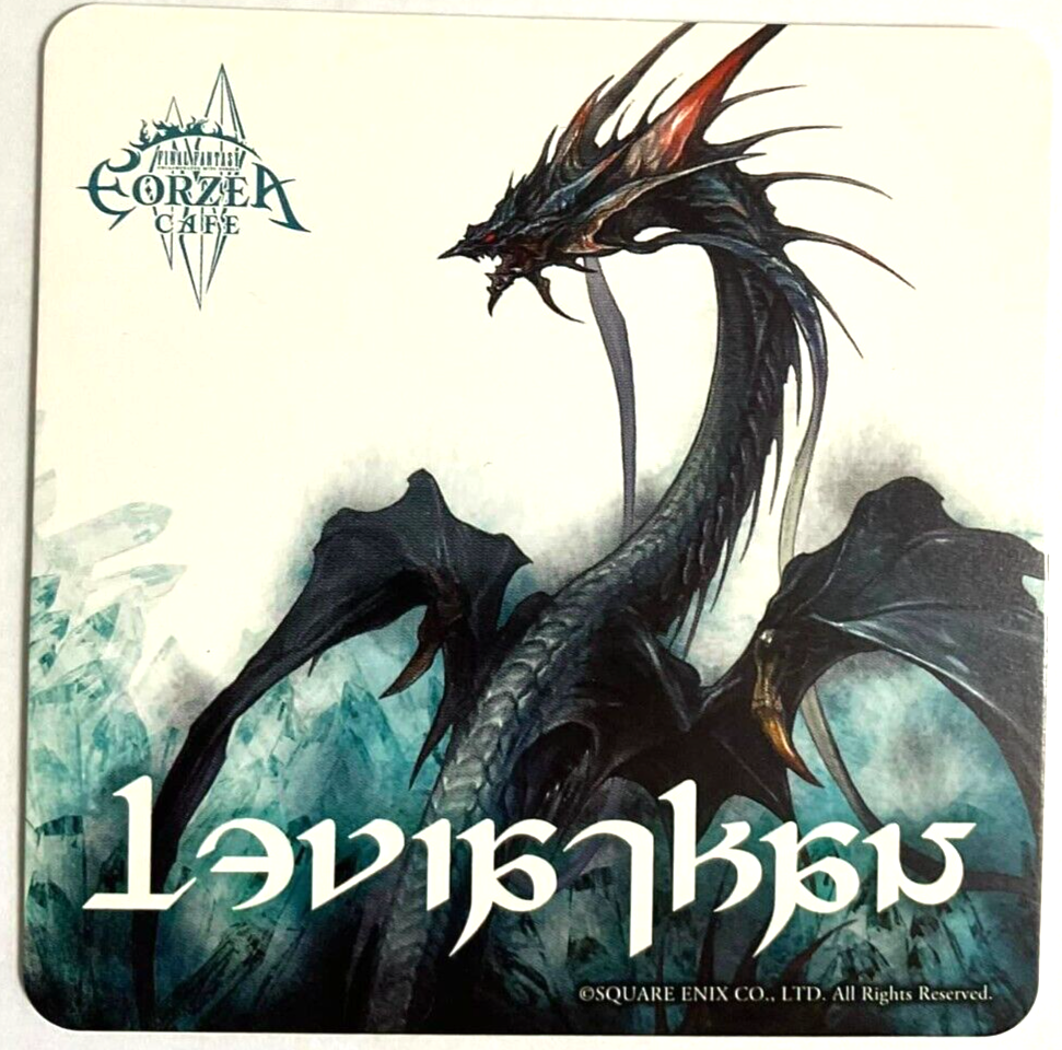 Final Fantasy XIV Primals Coaster Leviathan Eorzea Cafe Square Enix | eBay