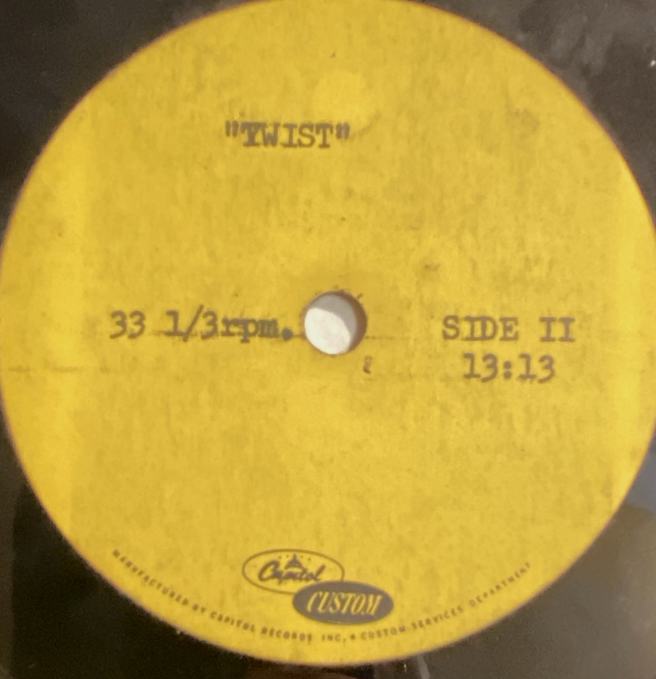 JIM TYLER Twist RARE METAL ACETATE DISC Capitol Records Custom TEST ...