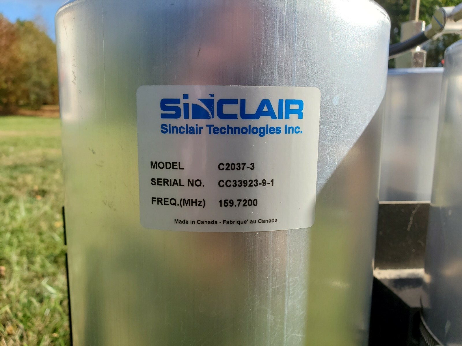 Sinclair Technologies, C2037-3, C2037 Series VHF 4-Cavity Multicoupler ...