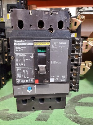 Square D JDL36150 150amp circuit breaker warranty powerpact JD 250 | eBay