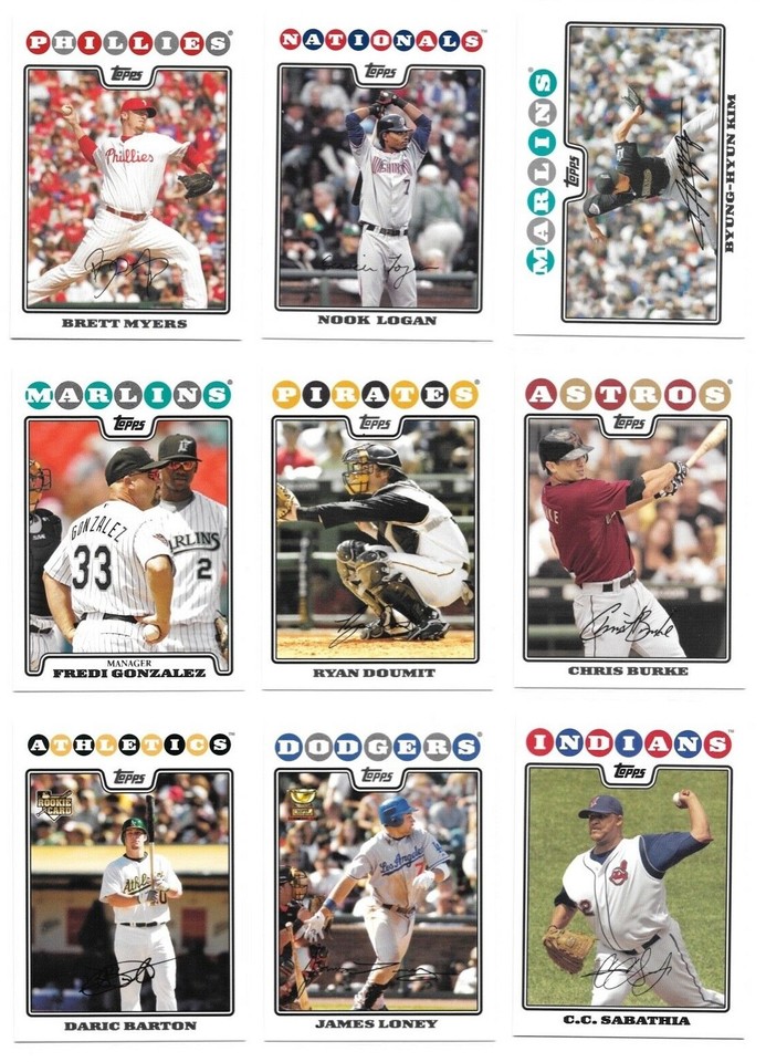 2008 Topps Baseball Trading Cards / Pick / Choose from list #s 251 ...