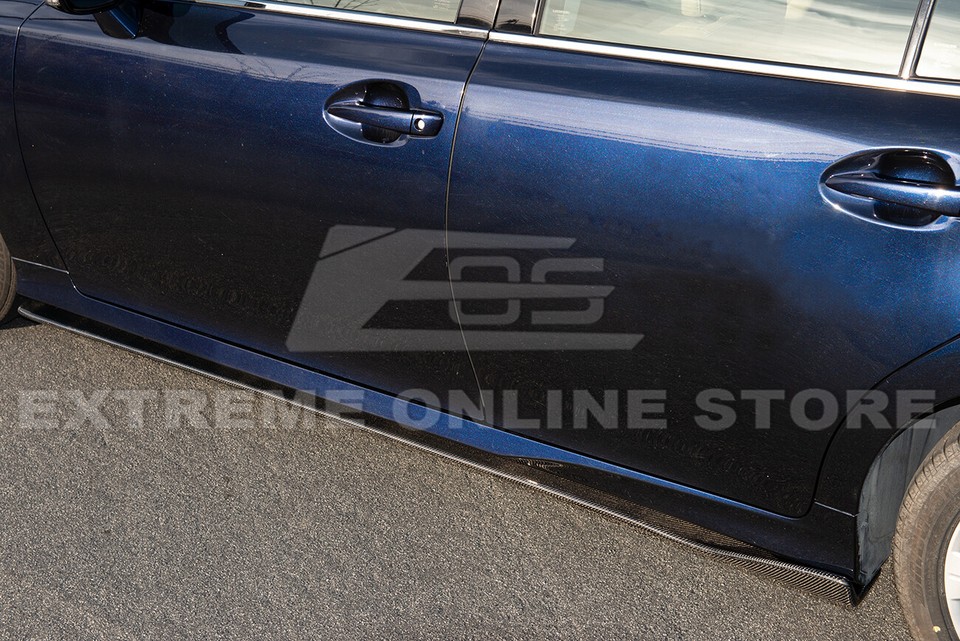 For 13-Up Lexus GS-Series Lexon Style CARBON FIBER Side Skirts Panel ...