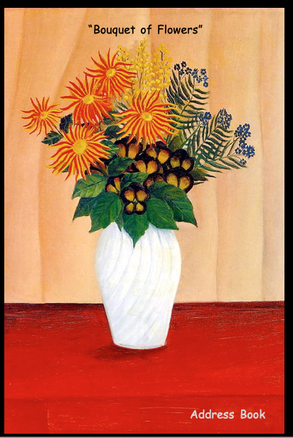Bouquet of Flowers Address Book: 6" x 9" Address Book Contacts, Phone ...