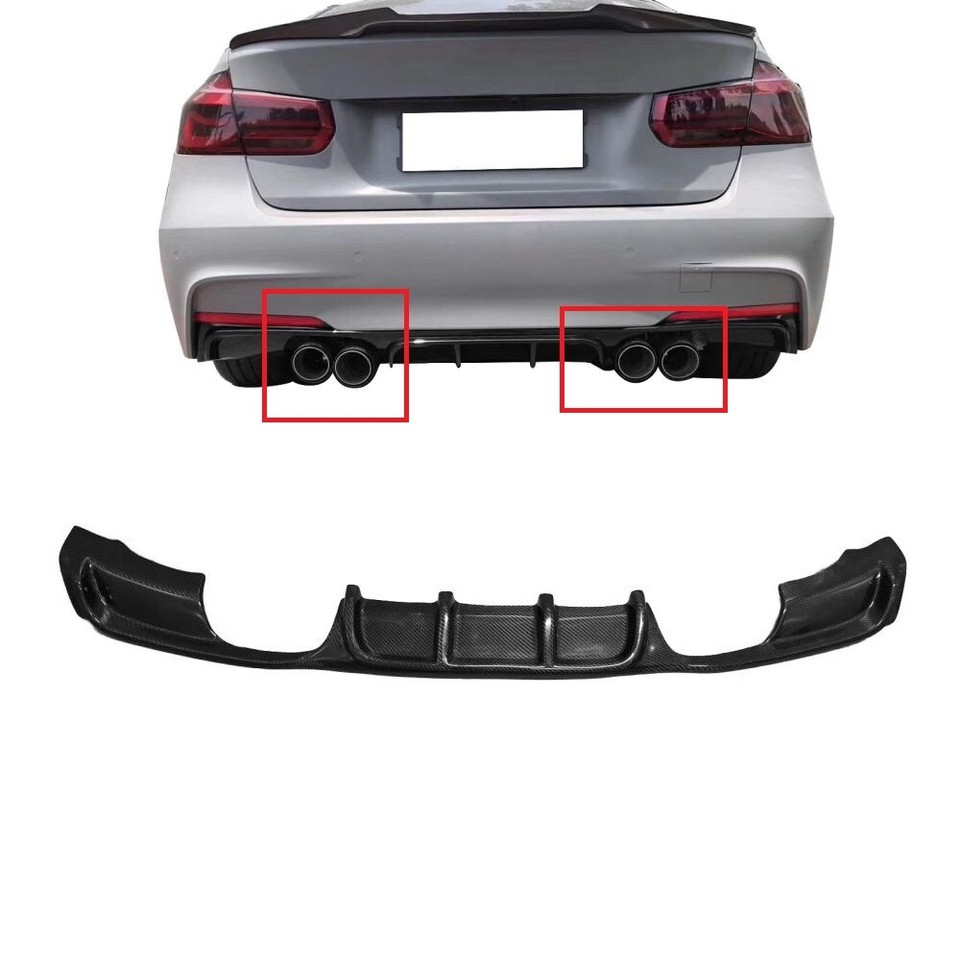 For BMW F30 325i 335i M Sport 12-17 Carbon Fiber Car Rear Bumper ...