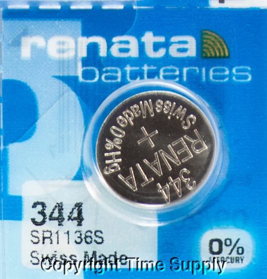 10 Pcs Renata 344 Watch Batteries 0 Mercury SR1136SW Swiss Made US ...