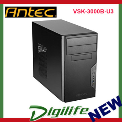 Antec VSK3000B-U3 Front 2xUSB3.0 ATX Micro-ATX Tower Computer PC Case ...