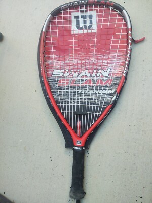 WILSON Racketball Racquetball Titanium Racket Swain Slam Cliff SS 3 5/8 ...