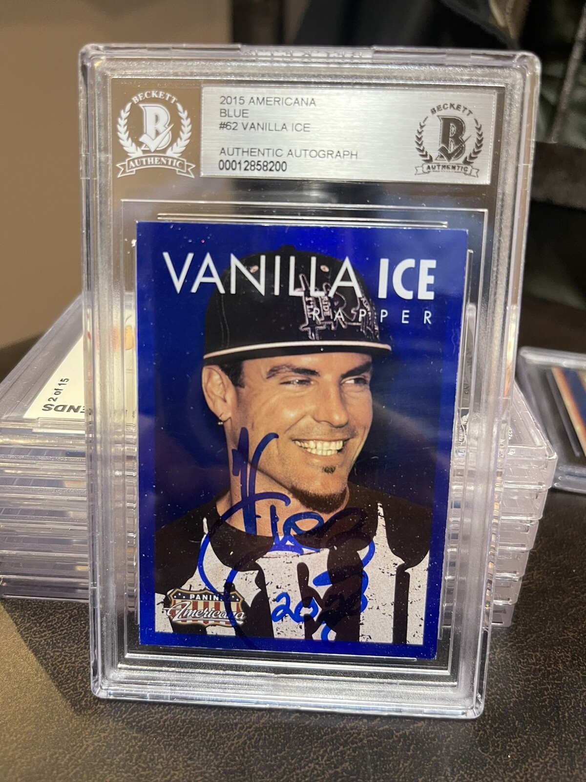 VANILLA ICE 2015 Americana Blue Trading Card - Autographed - Ice Ice ...