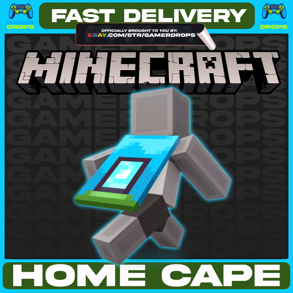 MINECRAFT - Home Cape & Menace Cape - Twitch Drops - MOVIE RARE - 100X ...