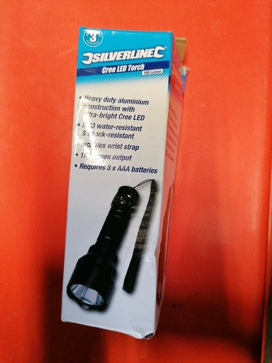 Silverline CREE LED Torch 180 Lumen 226852 for sale online | eBay