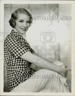 1935 Press Photo Bernice Claire heard on NBC radio's "Waltz Time ...