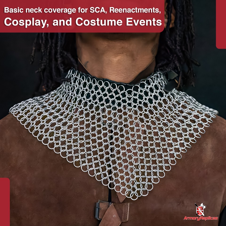Chainmail Bishop’s Mantle Collar Knights Templar Renaissance Armor | eBay