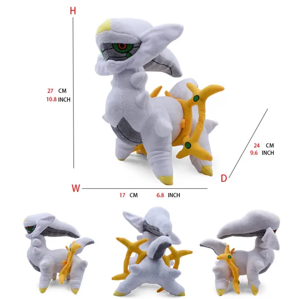 27CM Pokemon Arceus Plush Cartoon Kids Doll Stuffed Toy NEW | eBay UK