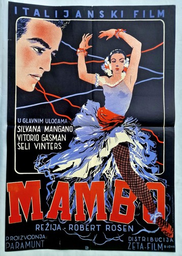 MAMBO SILVANA MANGANO GASSMAN 1954 SHELLEY WINTERS RARE EXYUGO MOVIE ...