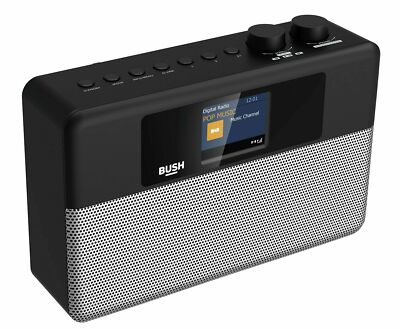 Bush DAB+ Bluetooth Dual Alarm Radio With 2.4" Colour TFT display Black ...