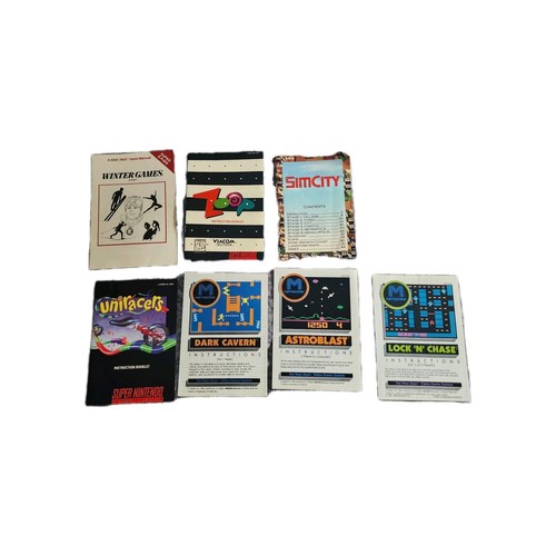 Vintage Video Game Manuals Collectible Lot of 7 | eBay