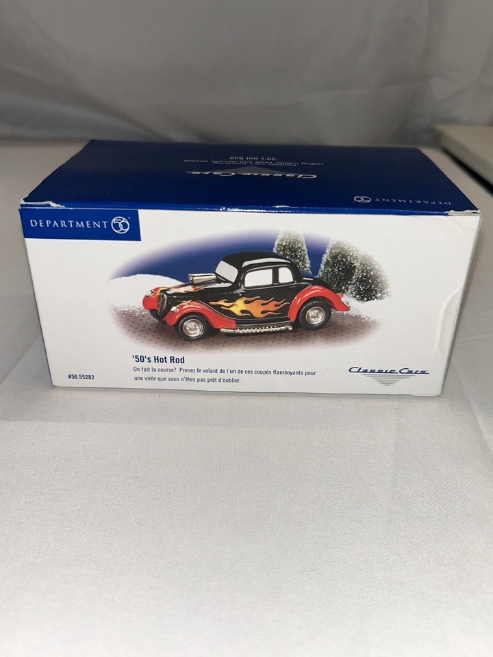 Dept 56 Original Snow Village Christmas 50's Hot Rod 55282 | eBay