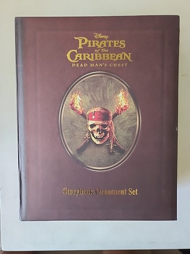 Disney Pirates Of The Caribbean Dead Man's Chest Storybook Ornament Set ...