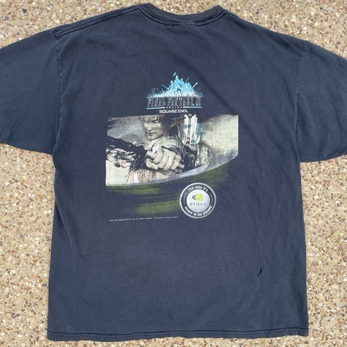 Rare Vintage 2000’s Final Fantasy XI Game Nvidia Promo Graphic Tee ...