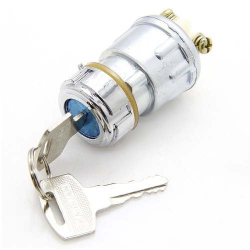 Universal Ignition Switch Lock Flush Mount 12-VOLT 2-KEY 3 Position Off ...