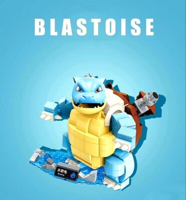 Official Pokémon Blastoise Building Blocks Set 385Pcs Creative DIY Fun ...