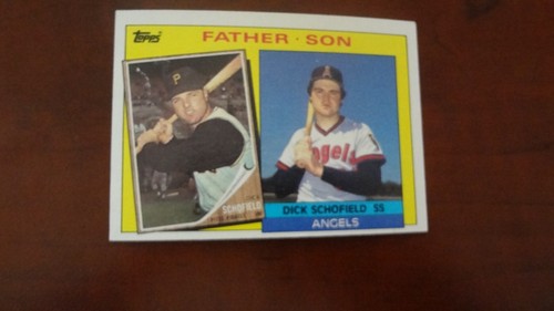 1985 TOPPS # 138 FATHER & SON DICK SCHOFIELD BASEBALL CARD | eBay
