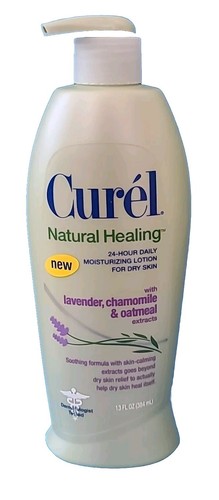 Curel • Natural Healing MOISTURIZING LOTION: LAVENDER, CHAMOMILE ...