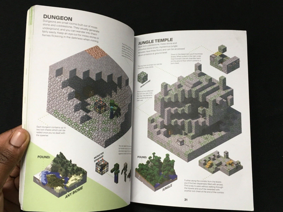 Mojang Minecraft Construction Handbook / Essentials / Exploration Books ...