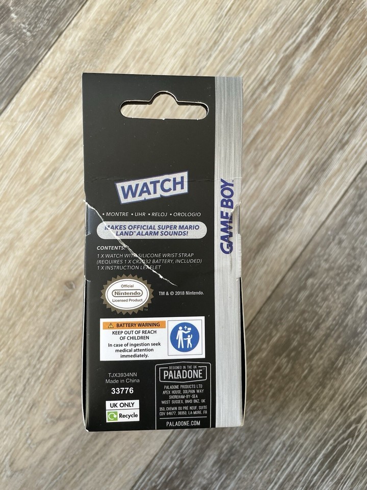 NINTENDO GAMEBOY OFFICIAL PALADONE SUPER MARIO LAND ALARM RETRO DIGITAL ...