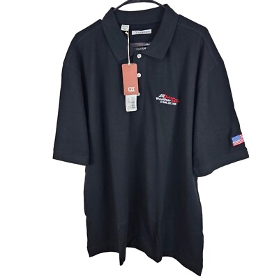 WeatherTech Men's Black Polo Shirt Size XXL 2XL New NWT 100% Cotton | eBay