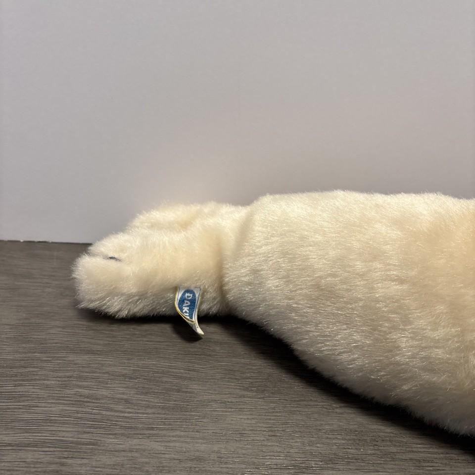 Vintage DAKIN 1982 White Harp Seal Stuffed Animal Plush Realistic 15 ...