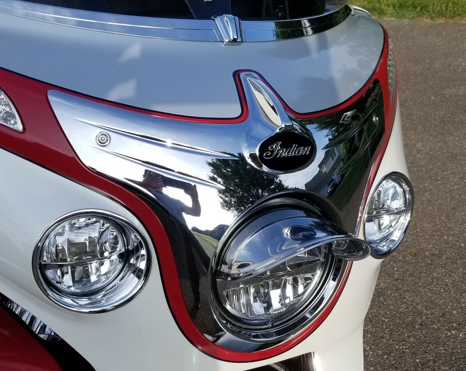 Indian Roadmaster/Chieftain Headlight Bezel Background Decal/Sticker ...