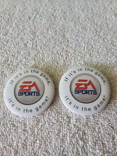 Pair of EA Sports Video Game Advertising Buttons | eBay