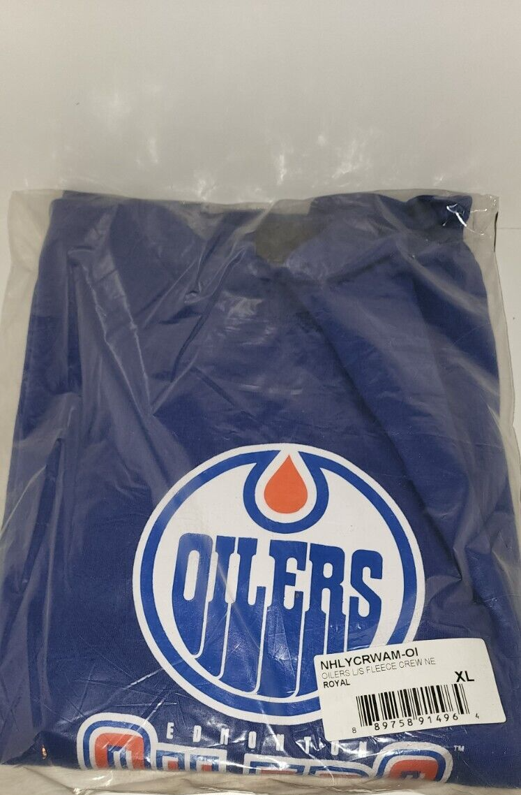 Majestic NHL Youth Edmonton Oilers Crew Neck Hockey Sweatshirt | eBay