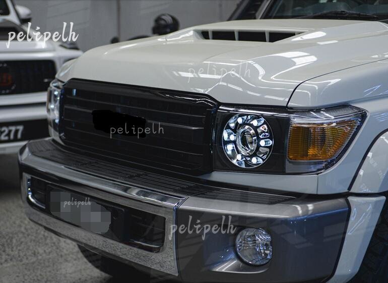 LED DRL & DUAL BEAM HEAD LIGHTS FOR TOYOTA LANDCRUISER 70 SERIES LC76 ...
