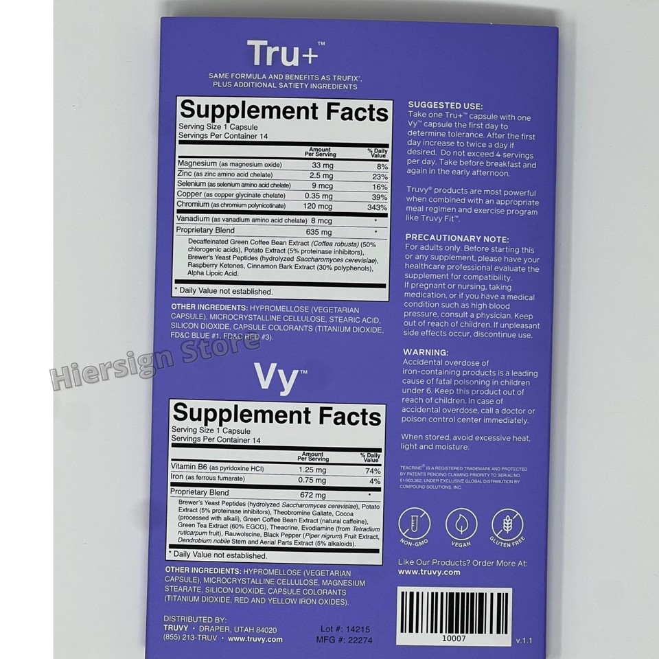 2 Week Tru + Vy Combo (*New* TruVision Formula) Now TRUVY Weight Loss ...