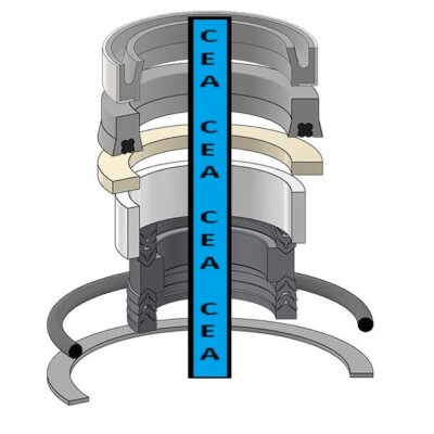 G109454 Backhoe Dipper Bucket Cylinder Seal Kit Fits Case 480C 580C W14 ...