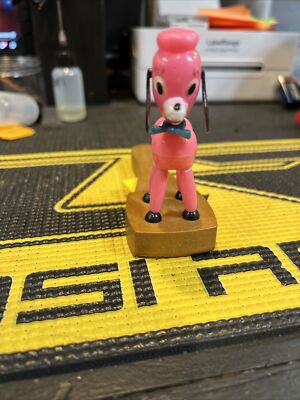 Push Puppet Collapse Dancing Poodle Dog Vintage | eBay