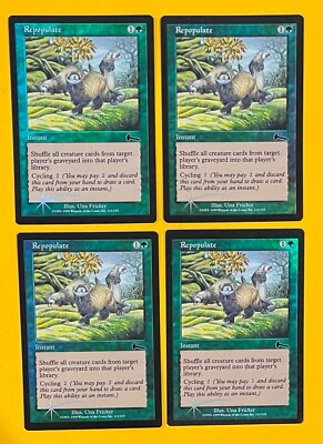 MTG REPOPULATE (FOIL) (x 4) Urza's Legacy (OldManMTG 006-480) | eBay