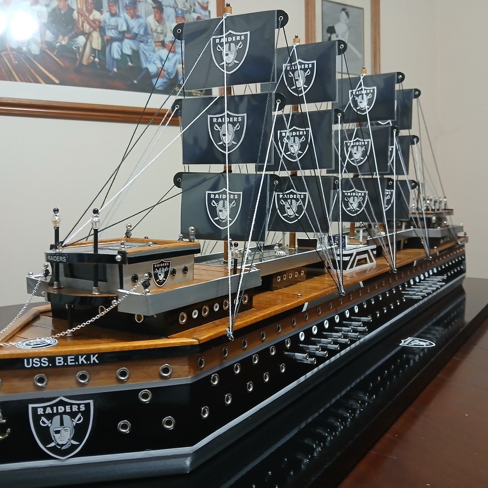 Las Vegas Raiders Championship built to Order wooden ship unique ...