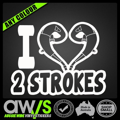 2 STROKE Sticker Decal FOR Motocross Car SURF MX DIRTBIKES LKI KTM YZ ...
