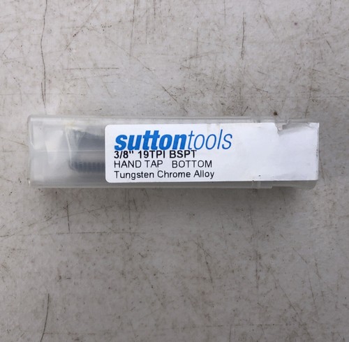Sutton M244 Hand Tap 3/8" BSPT 19TPI Tungsten Chrome Alloy M2441666 ...