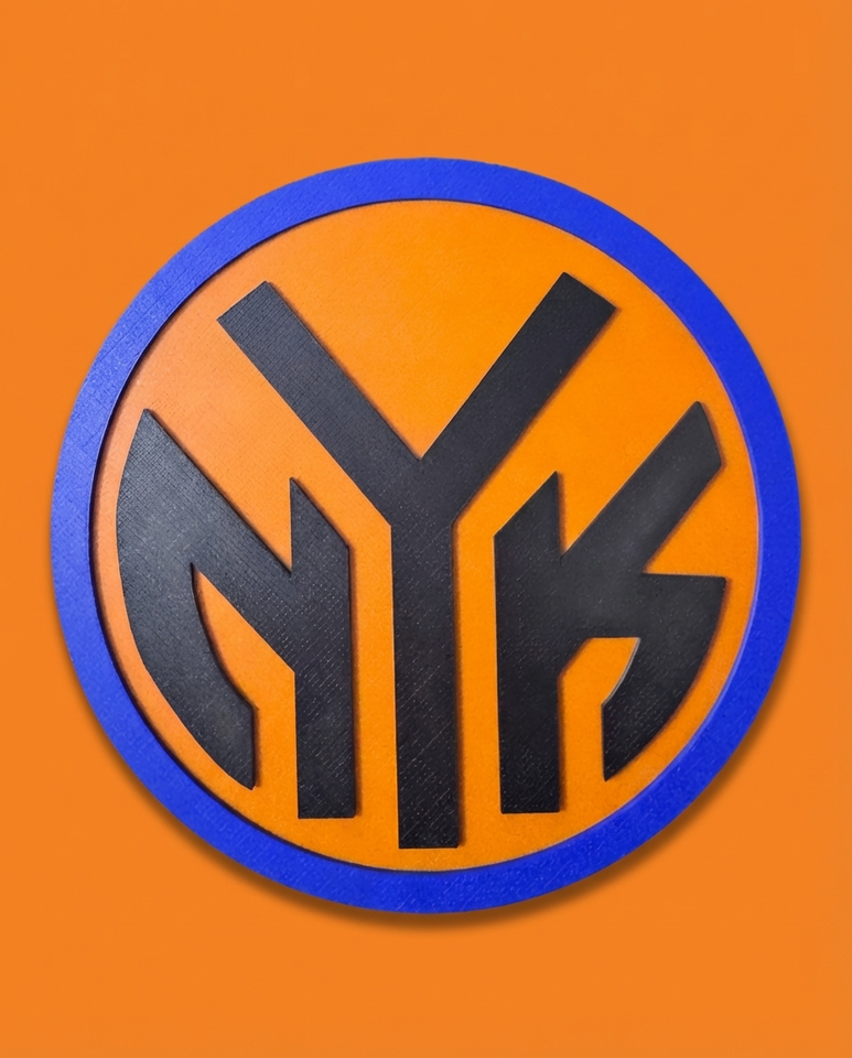 New York Knicks 3D Wall Sign - NBA Man Cave Decor - NYK Alternate Logo ...