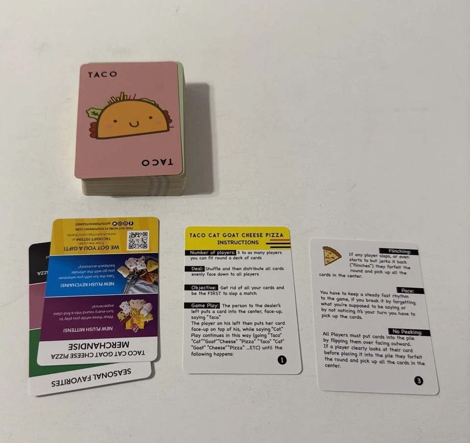 Taco Cat Goat Cheese Pizza Wildly Entertaining Party Card Game ...