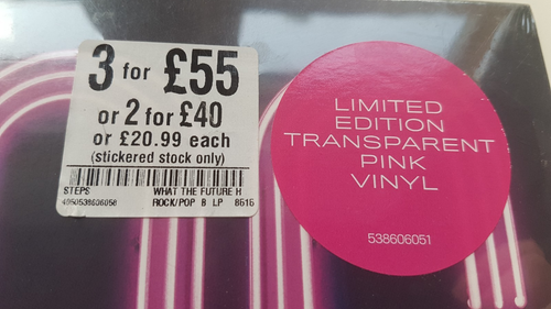 STEPS - WHAT THE FUTURE HOLDS 12" PINK VINYL LP (*NEW/SEALED ...